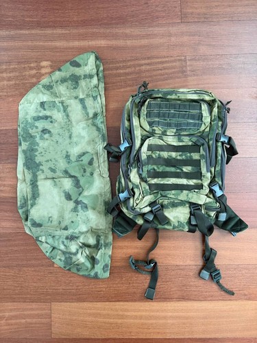Russian BSHF 30L ATACS/Moss Camo Raid Backpack with Cover | eBay