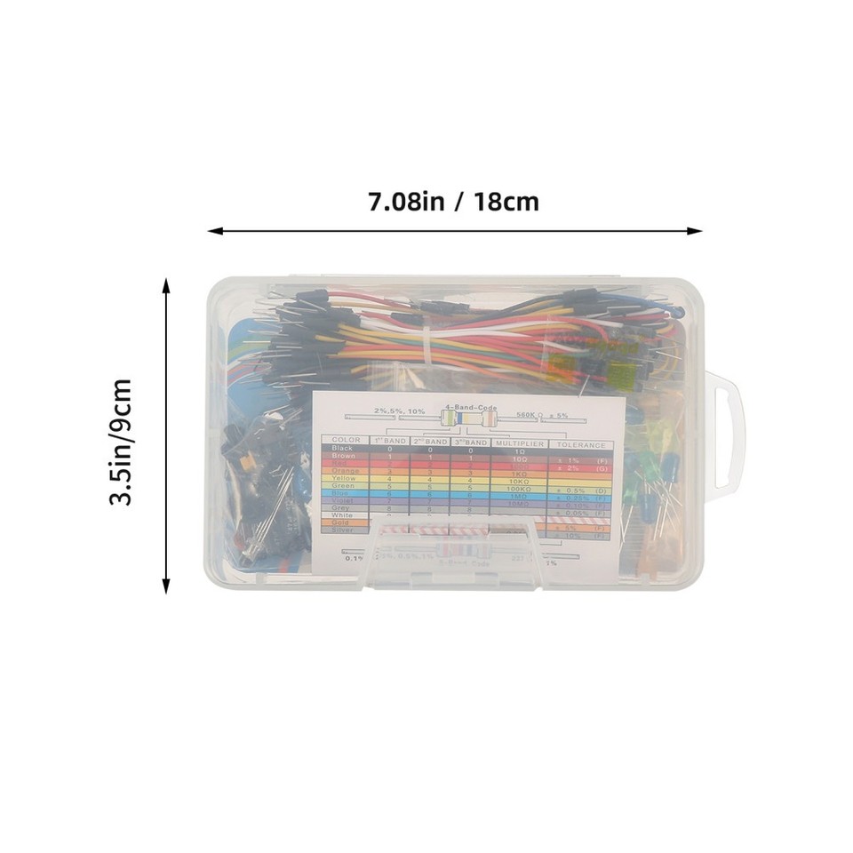 Electronics Parts Kit Components for Test Circuit Board Resistor ...