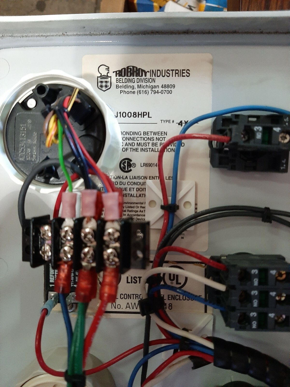 GENERATOR START / STOP CONTROL PANEL W/ GAUGES & BATTERY PARALLEL ...