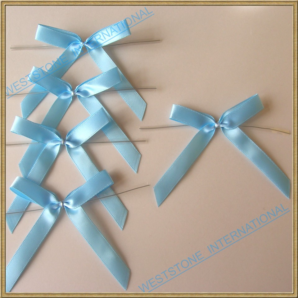 25pcs Satin Pre-Tied Ribbon Bows in wedding or birthday Party - 17 ...
