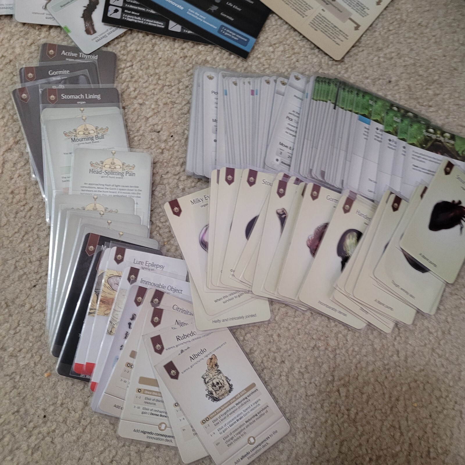 Kingdom Death Monster Gorm Expansion KDM W/ All Cards Almost Complete ...