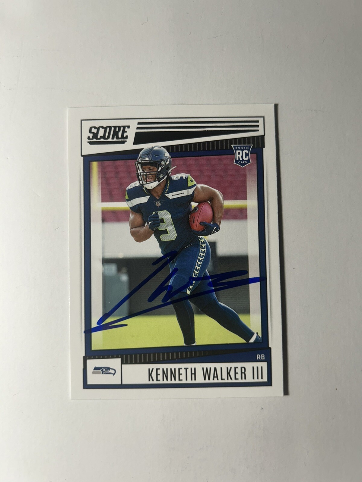 Kenneth Walker Signed 2022 Score Auto Rc Rookie Autographed Card ...