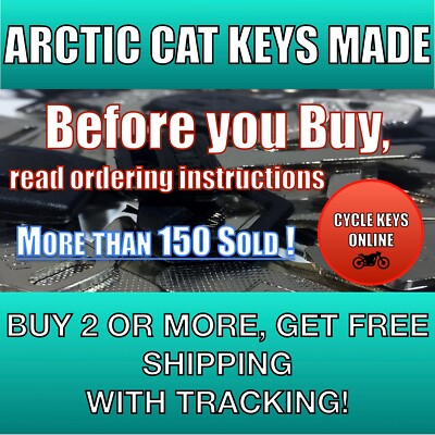 Arctic Cat Snowmobile Cut to Code Spare Replacement Keys Made READ ...