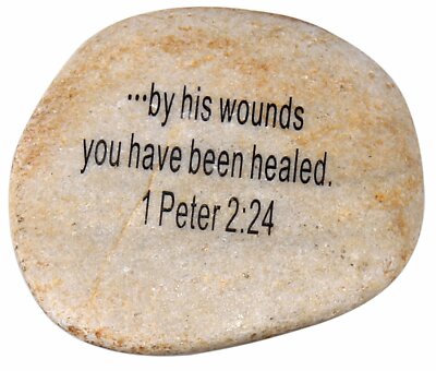 Extra Large Engraved Inspirational Scripture Biblical Natural Stones ...