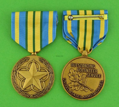 Outstanding Volunteer Service Medal - Full size made in the U.S.A ...