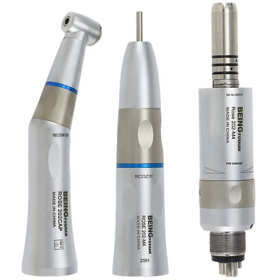BEING Dental Slow Speed Contra Angle Air Motor Straight Handpiece 4 ...