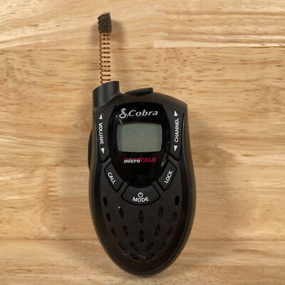 Cobra MicroTalk PR260 Black Handheld Digital Screen Two-Way Radio ...