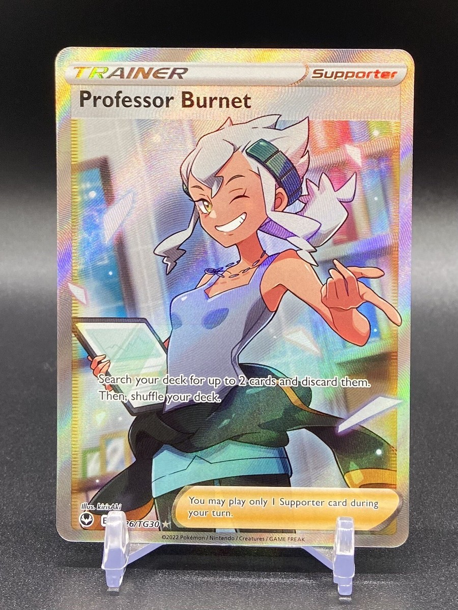 Pokemon Professor Burnett Professor Burnet Silver Tempest Full Art