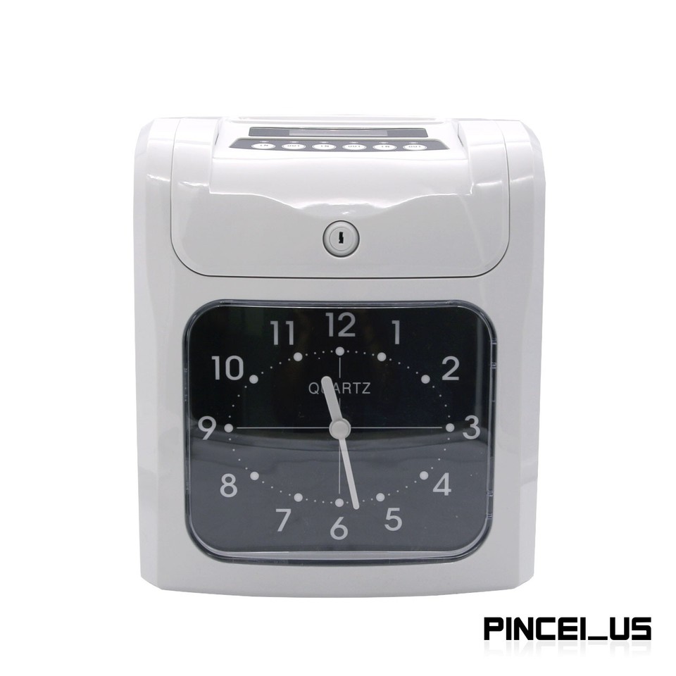 S-960 Time Card Machine Employee Time Clock w/ 50 Time Cards& 2 Keys ...
