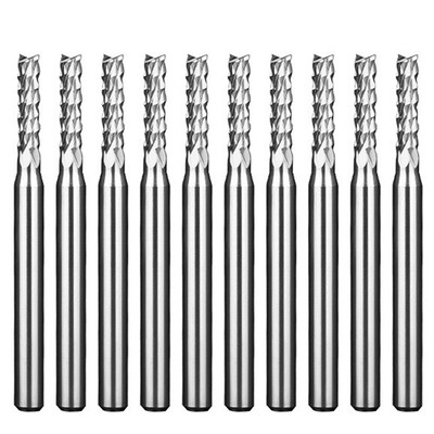 Carbide End Mill Bits for PCB Machine Clean and Neat Milling 10Pcs Set ...