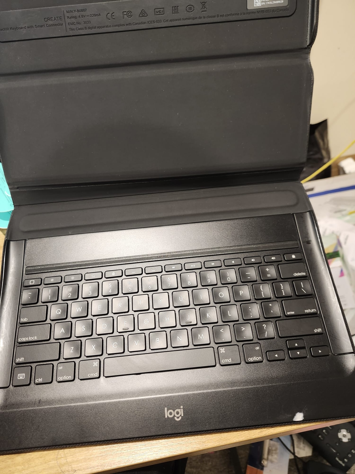 Logitech 920008131 Create Backlit Keyboard Case for ipad pro 9.7 in ...