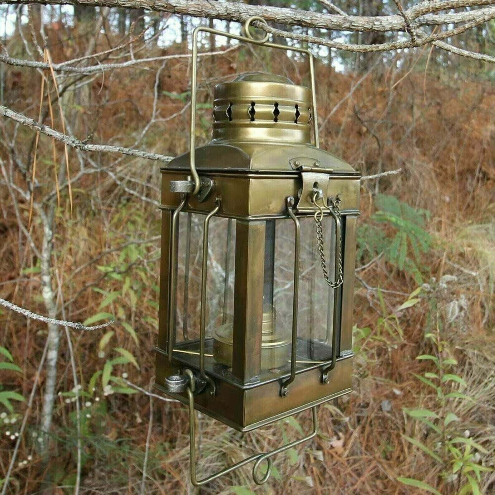 Antique Nautical Brass 12" Maritime Hanging Vintage Ship Oil Lantern ...