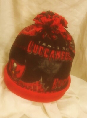 NFL Tampa Bay BUCCANEERS Fleece Cap Hat Beanie Warm Bucs New Handmade ...