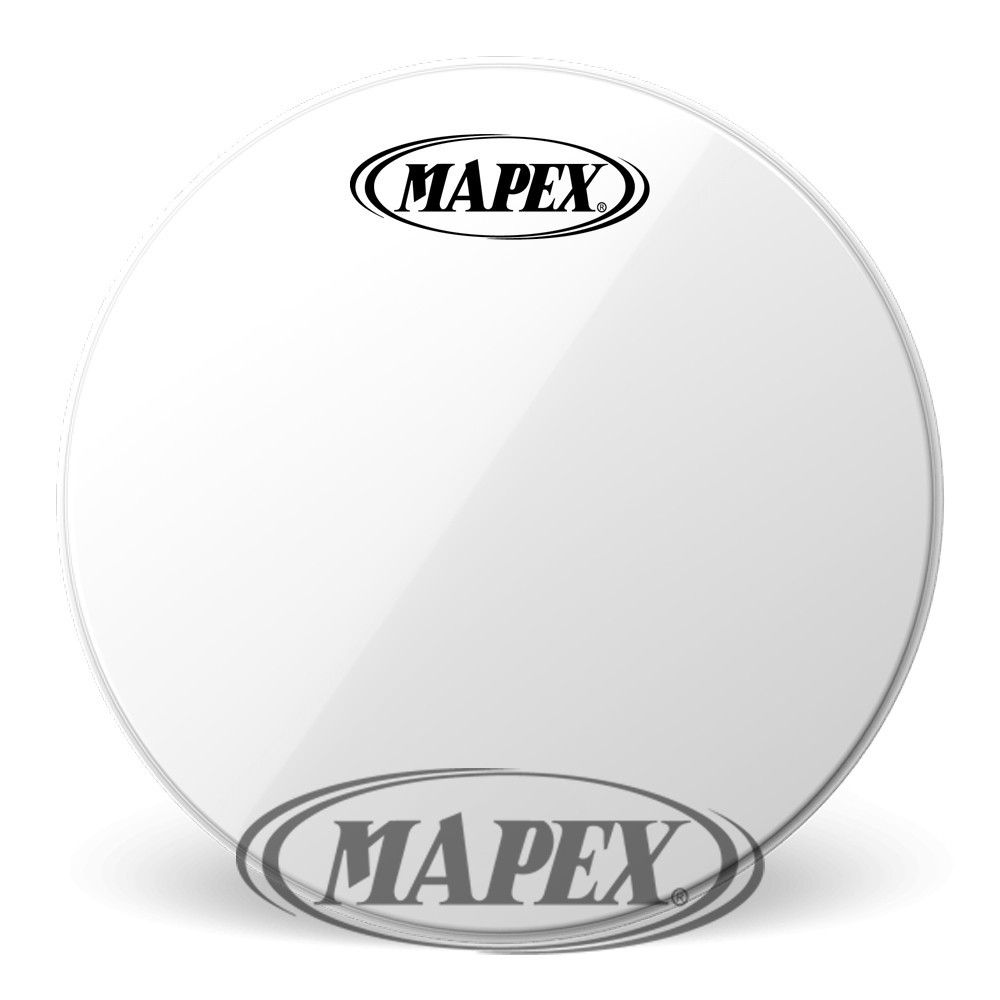 Mapex 22 inch white coated display head with Remo logo at bottom | eBay