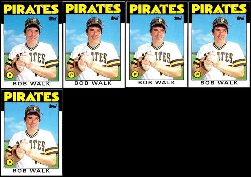 Topps Traded Bob Walk (5) Card Lot - EXCLUSIVE – BE AMONG THE FIRST TO ...