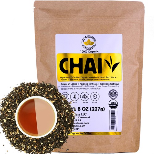 Classic Chai Tea Loose Leaf | CEYLON (110+ Cups) | 100% CERTIFIED ...