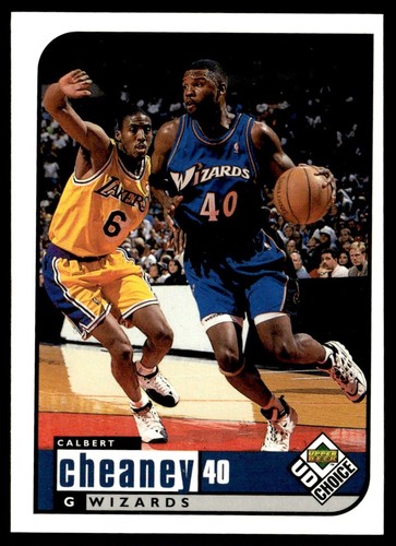 1998-99 UD Choice Calbert Cheaney Washington Wizards #154 | eBay