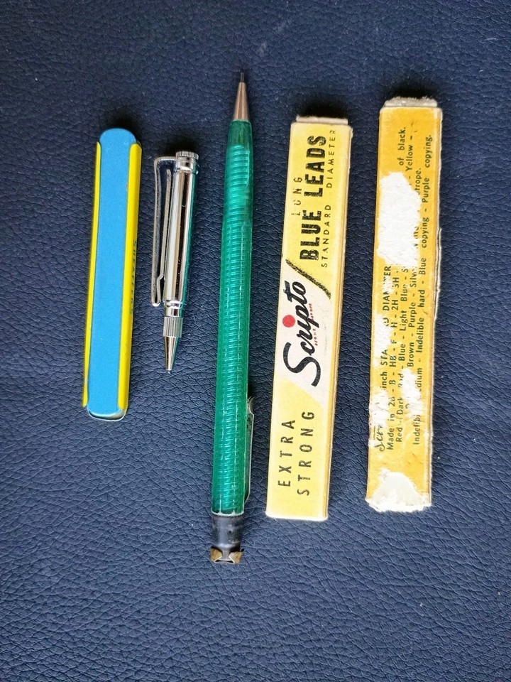 Vintage Scripto Mechanical Pencil & Boxes of Lead ~ Fine Line Lead | eBay