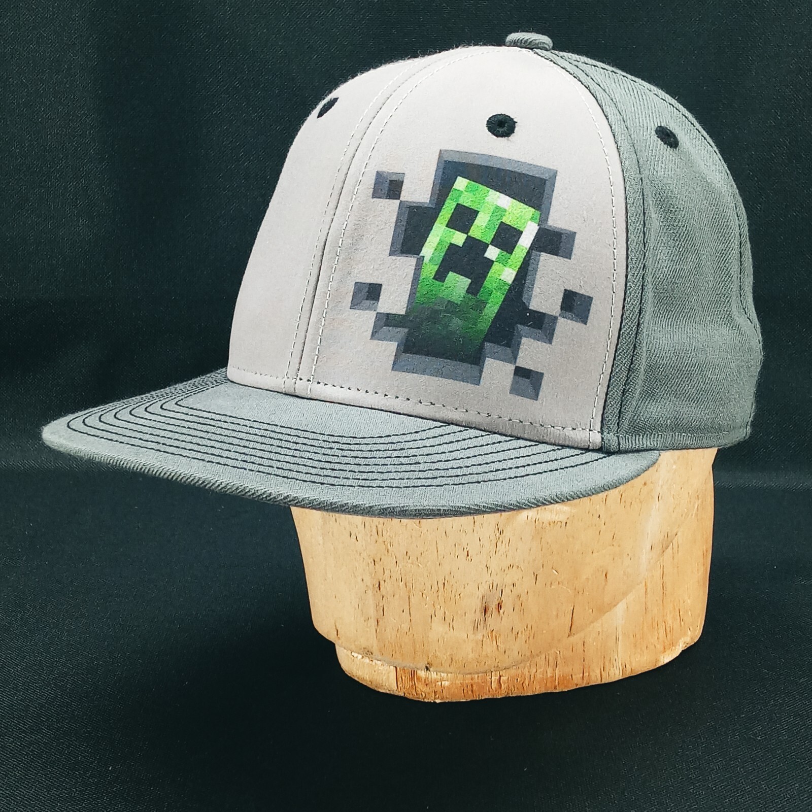 Flat Fitty MINECRAFT Creeper Snap Back Hat Baseball C… - Gem