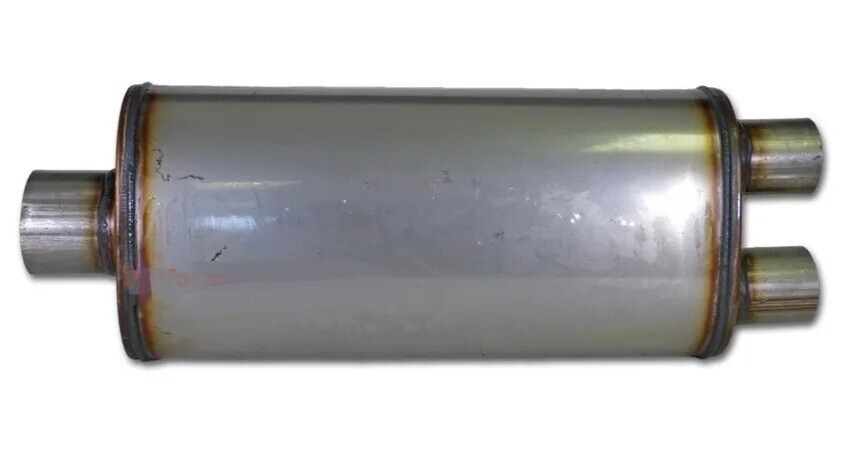 Jones MF2278 Stainless Max Flow Muffler 3" Center In / 2.25" Dual Out ...