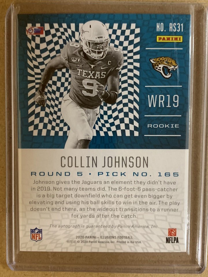 Collin Johnson auto 2020 Panini Illusions rookie | eBay