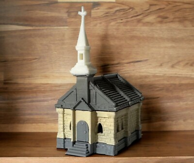 Assembled Scale Model "CHURCH" Kit in T, Z, N, HO, S, & O Scales Gauge ...