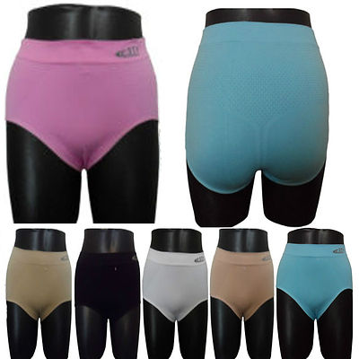 ladies tummy control briefs bum lift seamless pants high rise briefs ...