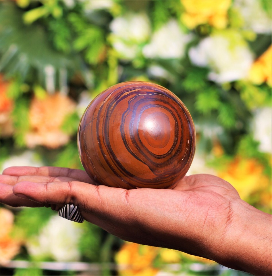 90MM Iron Tiger Eye Falcon's Eye Anxiety Crystals Healing Chakra ...