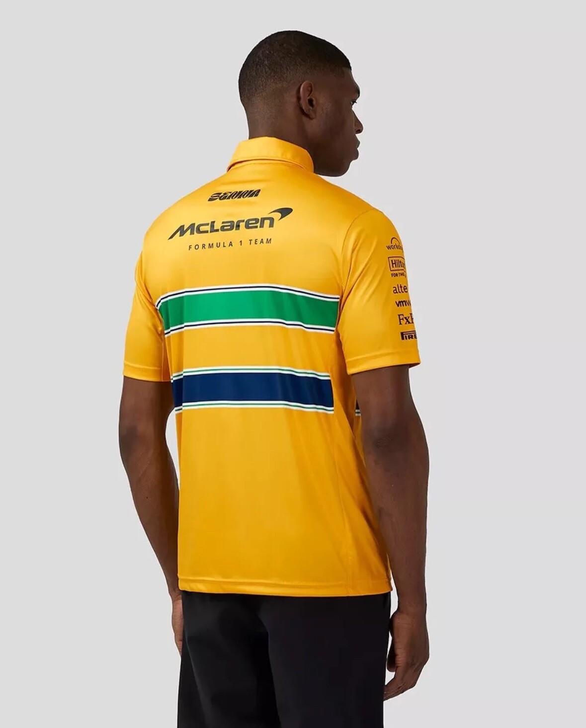 McLaren F1 Teamwear Ayrton Senna Monaco Polo | Grelly UK