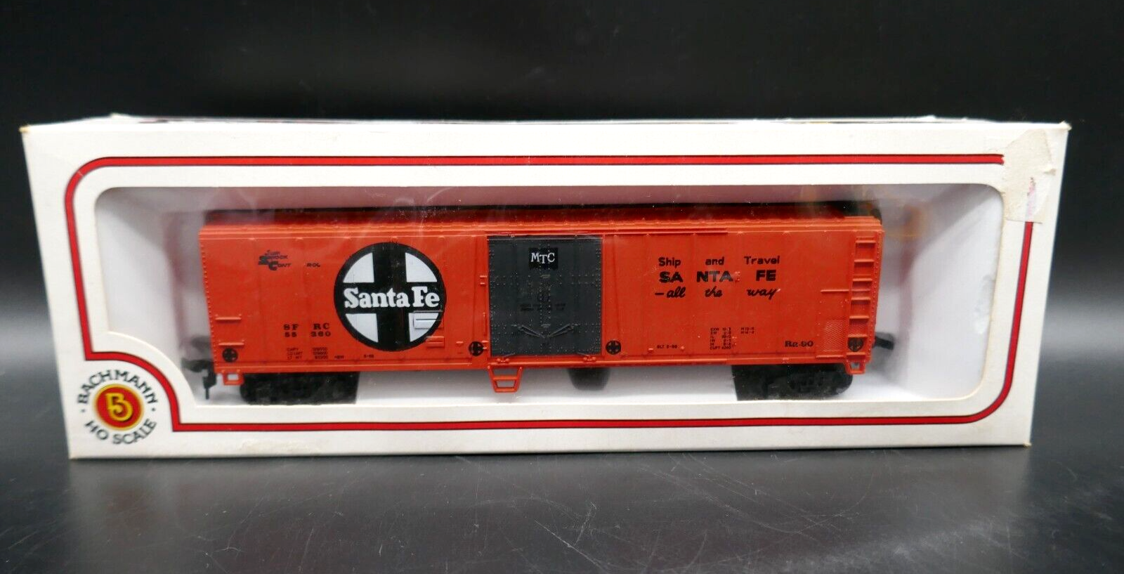 HO Bachmann 51' Reefer Box Car Santa Fe #55360 - 43-1009-02 w/ Original ...
