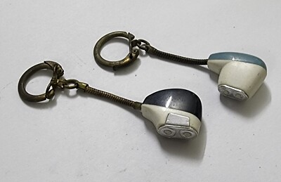 lot of 2 miniature Shaving machine key chain old plastic era | eBay