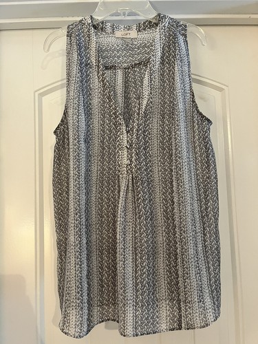 Loft Brand Women's top. Sleeveless/Gray. Size Medium EUC | eBay
