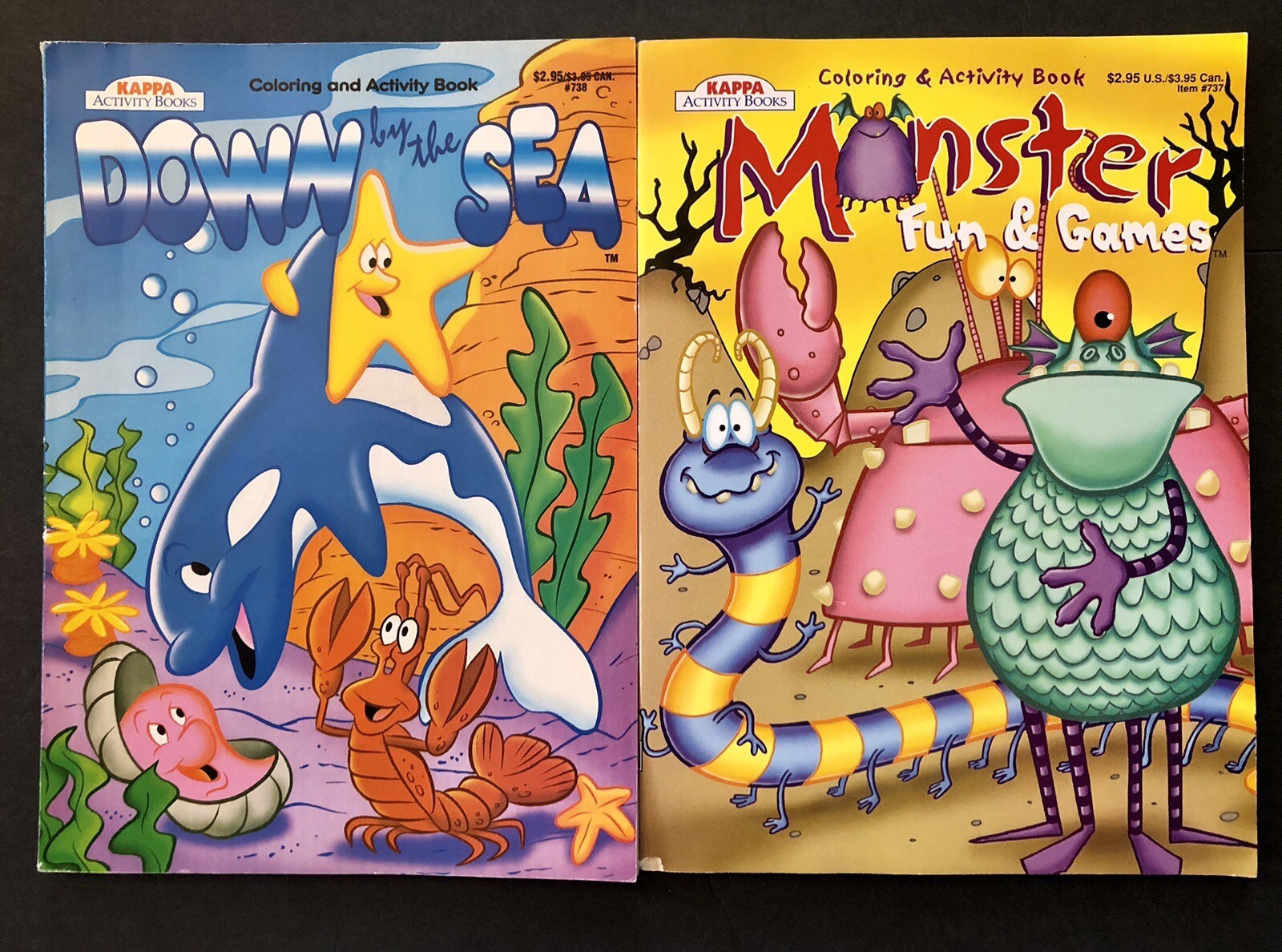 2004 Monster Fun And Games Coloring And Activity Book Kappa Activity ...