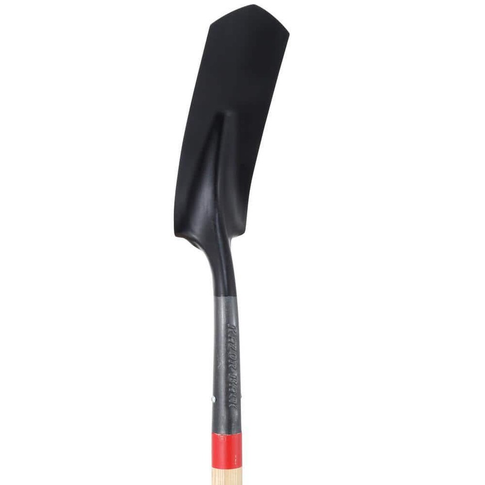 Trenching Shovel Wood Handle Durable 47.5 in. Tempered Steel Blade ...