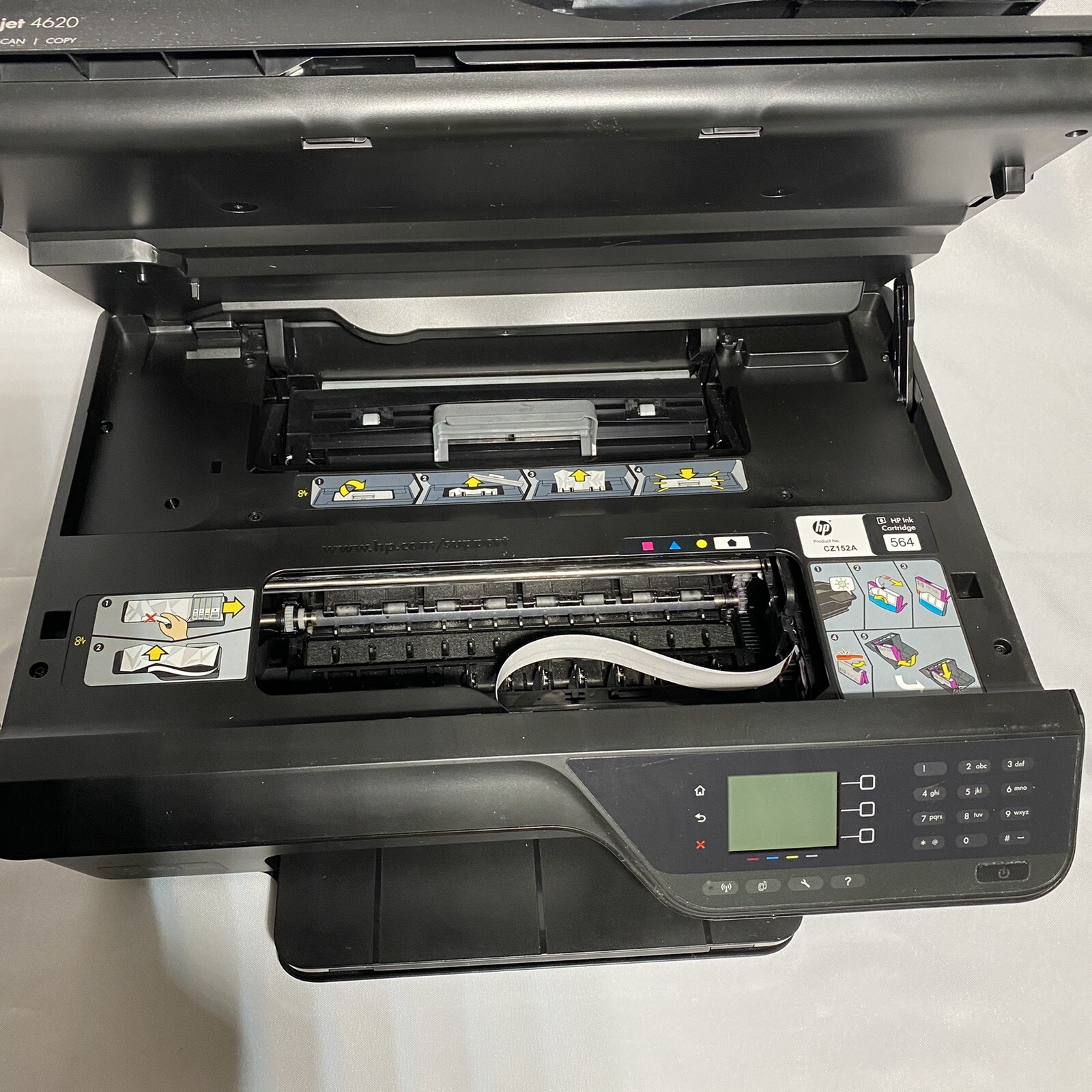 HP Officejet 4620 All in One Inkjet Color Printer Fax Scan Copy See ...