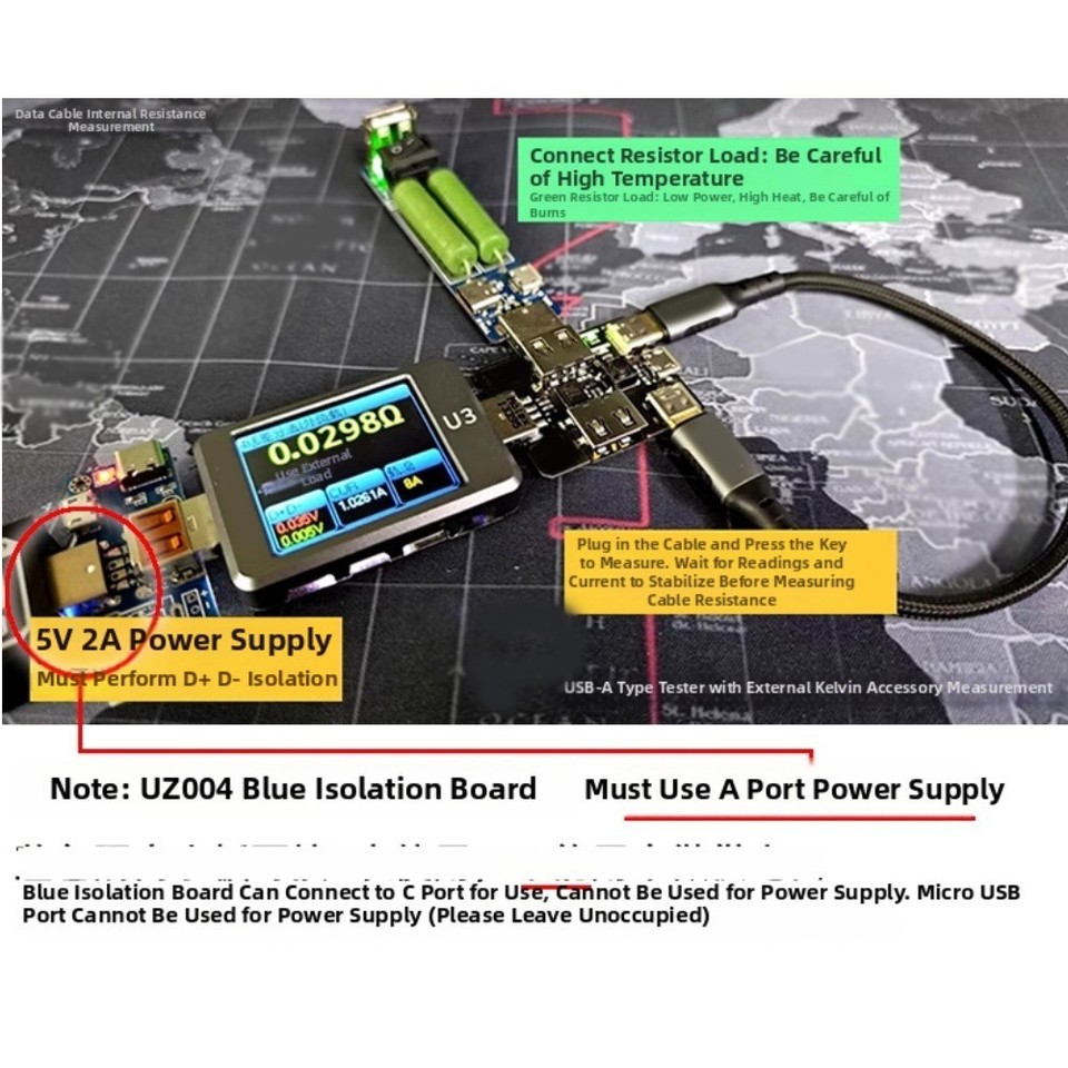 GL001 CT003 Third Generation USB Line Resistance Measurement Kit for ...
