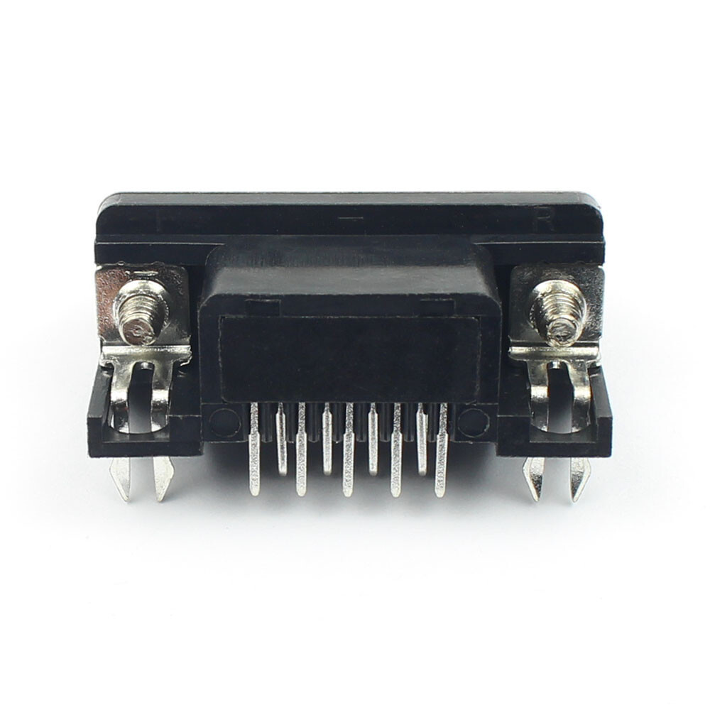 50Pcs D-SUB 9 Pin Female Right Angle PCB Connector 2 Rows DB9F Adapter Converter | eBay