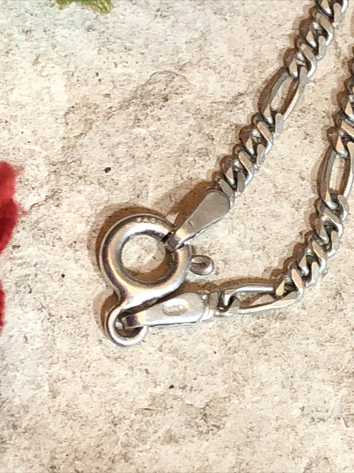 5. TAXCO 925 Sterling Figaro chain 3D PURSE Locket Pendant Necklace 24 ...