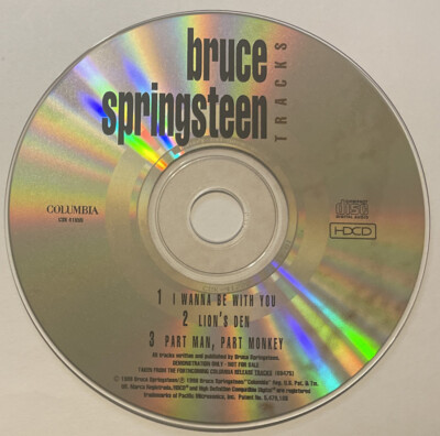 Bruce Springsteen Tracks RARE promo CD sampler (1998, Columbia) CL | eBay