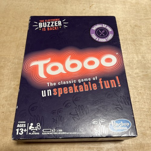 Taboo 2016 Edition Hasbro Game With Electronic Buzzer The Classic New Sealed | eBay