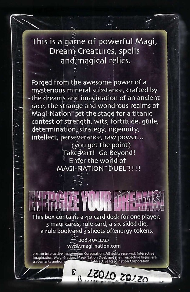 Magi Nation Duel Unlimited Edition Starter Deck The Underneath Factory ...