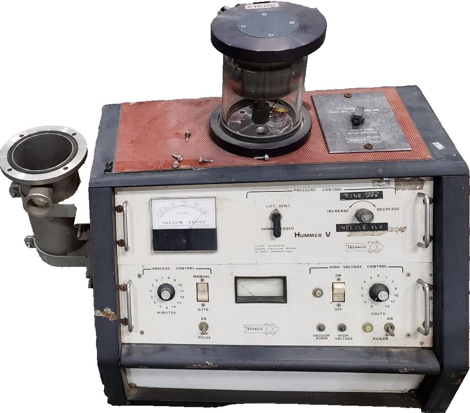 Technics Hummer V Sputter Coater System w/ Mitsubishi Motor & Glass ...
