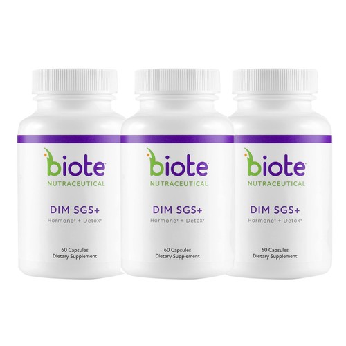 3 Pack Biote Nutraceuticals DIM SGS + - Hormone + Detox (60 Capsules ...