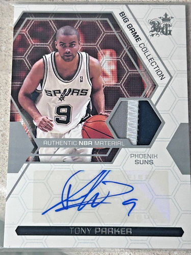 2006 Topps Basketball Big Game Collection Tony Parker Patch Auto /25 ...