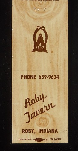 1960s Roby Tavern Owl Roby IN Lake Co Matchbook Indiana | eBay