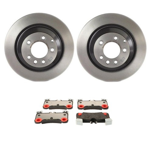Brembo Rear 358mm Brake Disc Rotors & Textar Pads Kit for Porsche ...