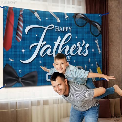 KatchOn Happy Fathers Day Banner Backdrop - XtraLarge 72x44 Inch ...