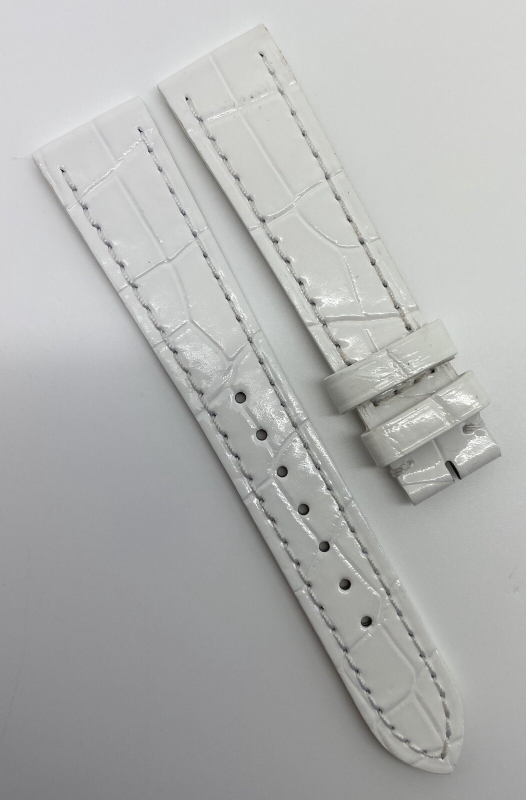 Authentic New Zenith 17mm x 14mm White Alligator Watch Strap Band 17 ...