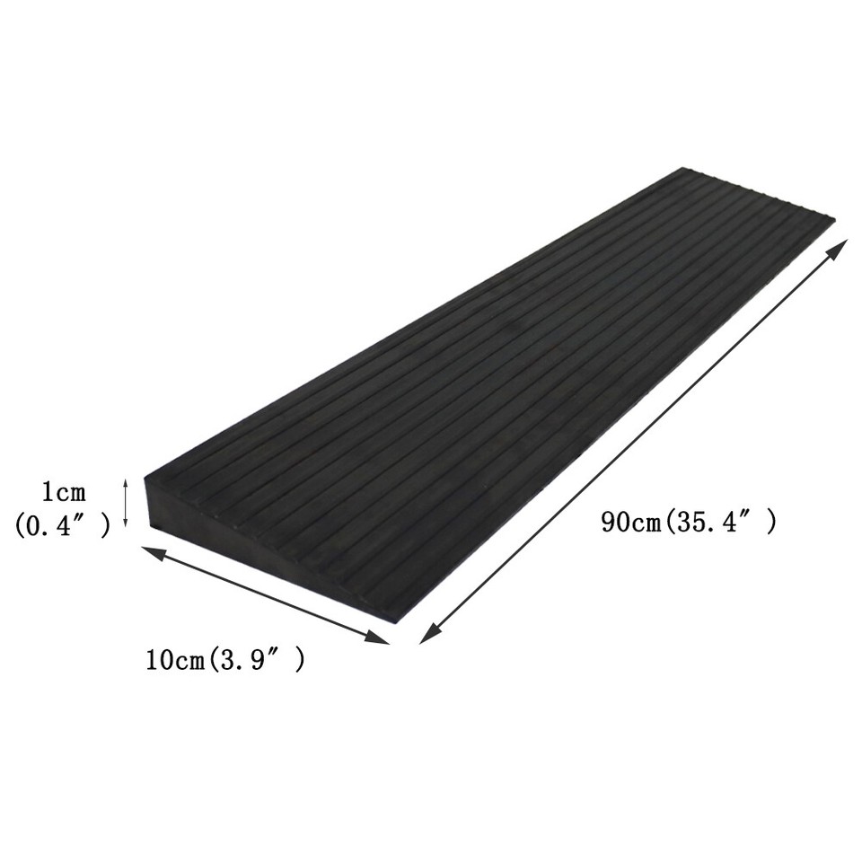 Non-Slip Solid Rubber Threshold Ramp cuttable Black Engineering Equipment | eBay