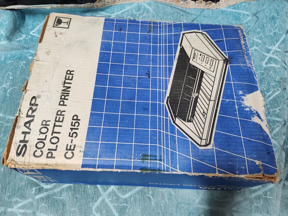 Vintage SHARP CE-515P plotter working with RS232C interafce in good ...